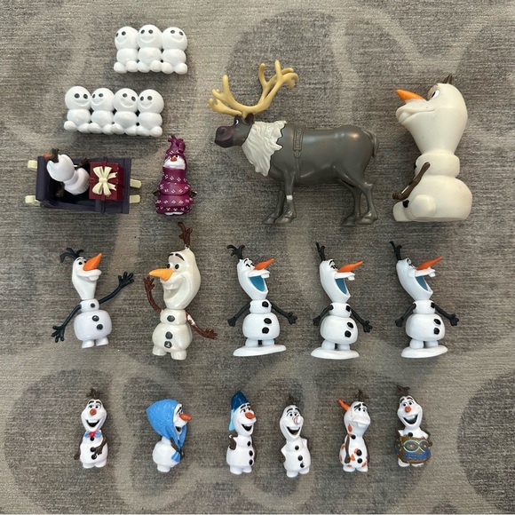 Toys | Disneys Frozen Various Olaf A Sven Character Figurine Set | Poshmark